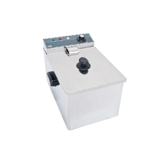 Electric Stainless Steel Single Deep Fryer - 8LT Frm PIOKIT